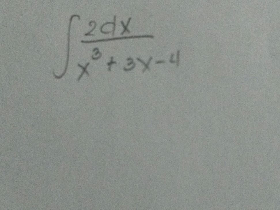 Integral of 2/(x^3 + 3x - 4) | StudyX