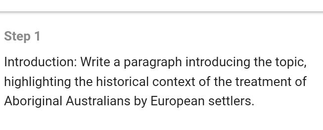 Step 1 Introduction: Write a paragraph | StudyX