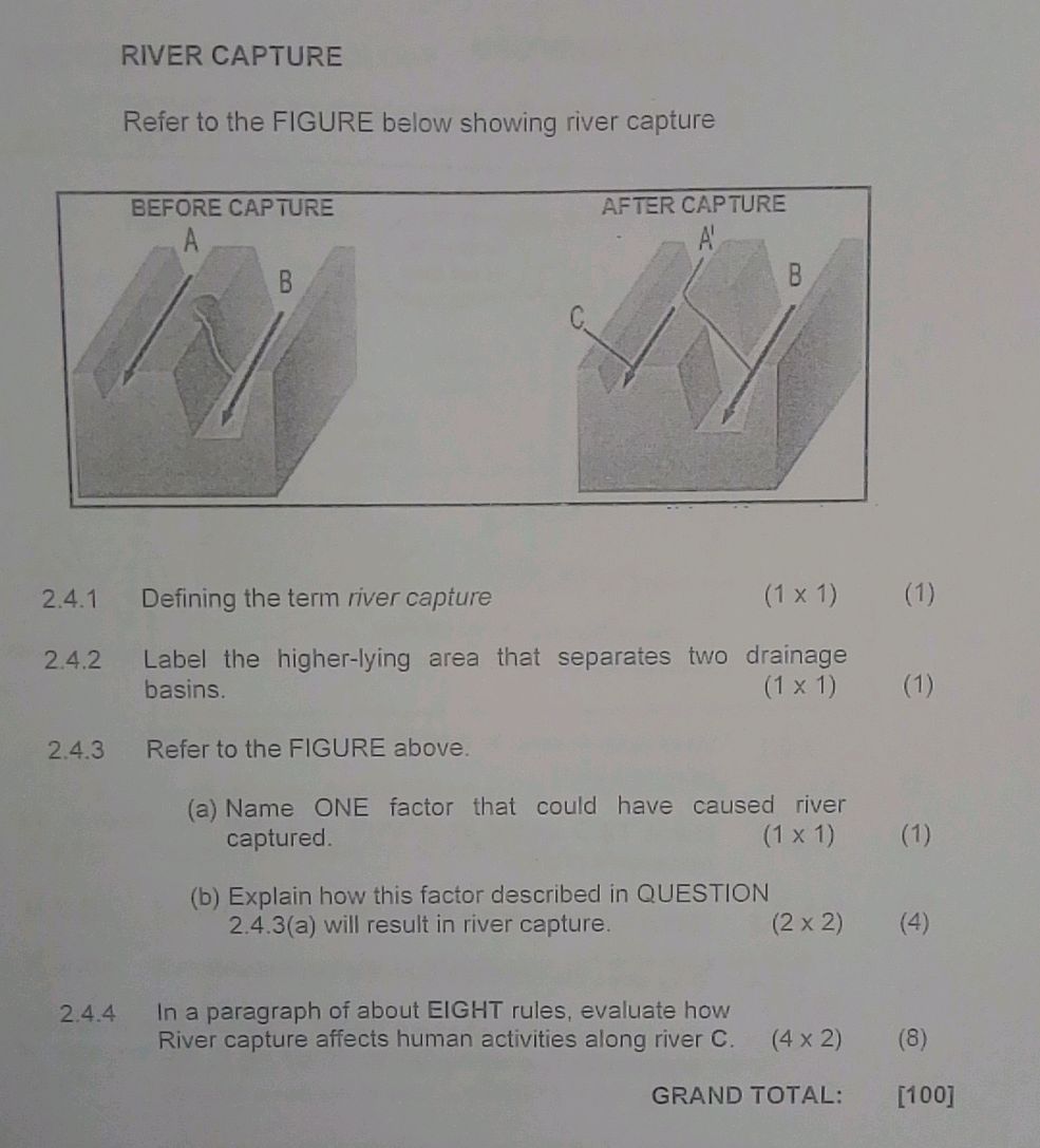 2.4.1 Defining the term river capture 2.4.2 | StudyX