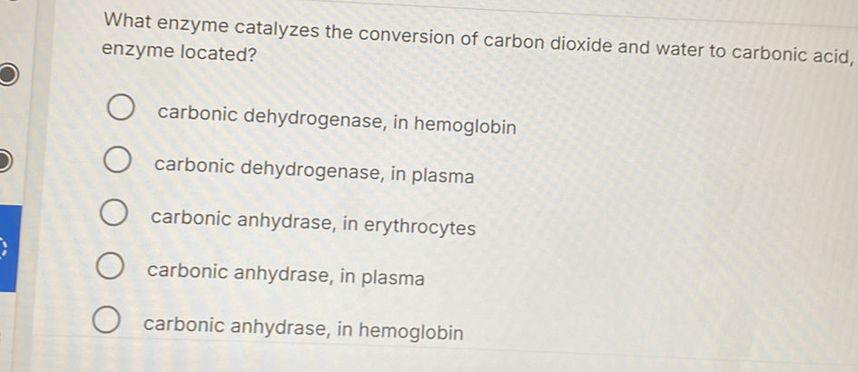 What enzyme catalyzes the conversion of | StudyX