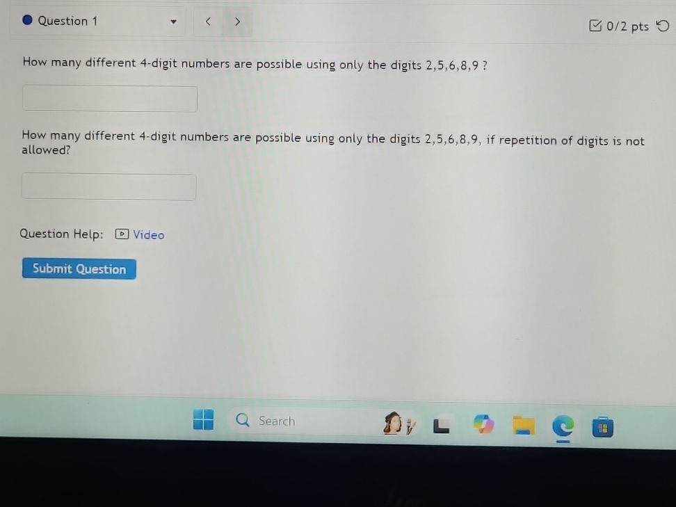 How many different 4-digit numbers are | StudyX