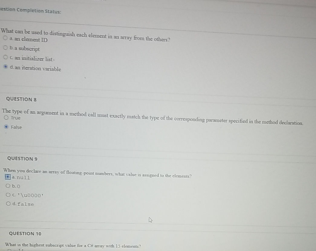 What can be used to distinguish each element | StudyX