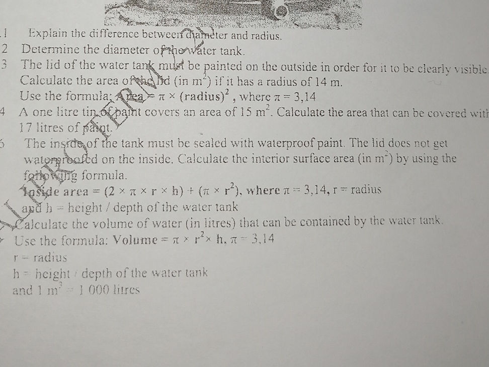 1. Explain the difference between diameter | StudyX