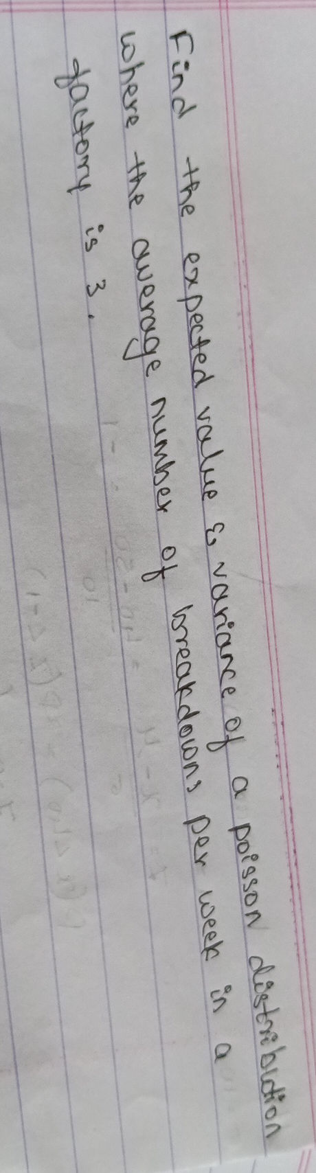 Find the expected value variance of a | StudyX