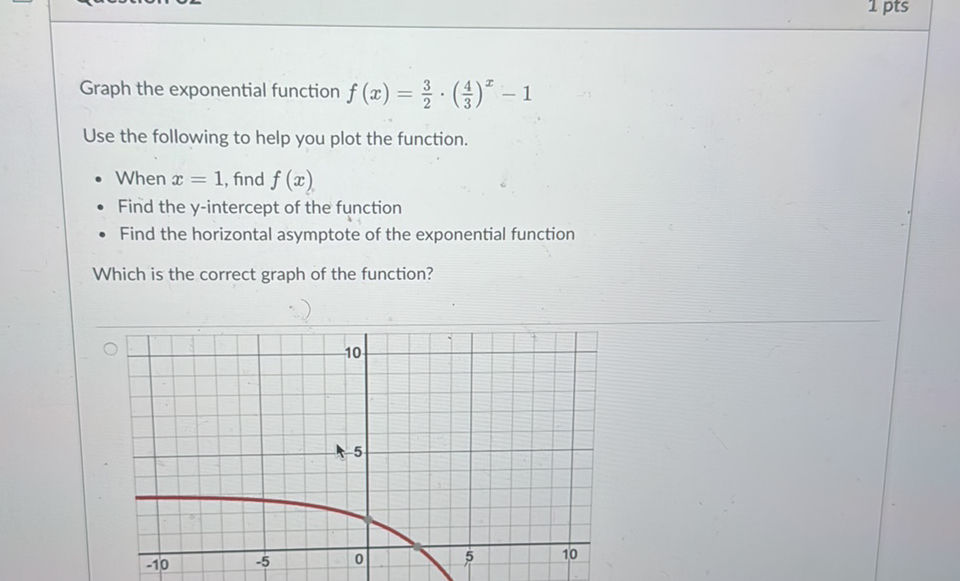 Graph the exponential function $f(x) = | StudyX