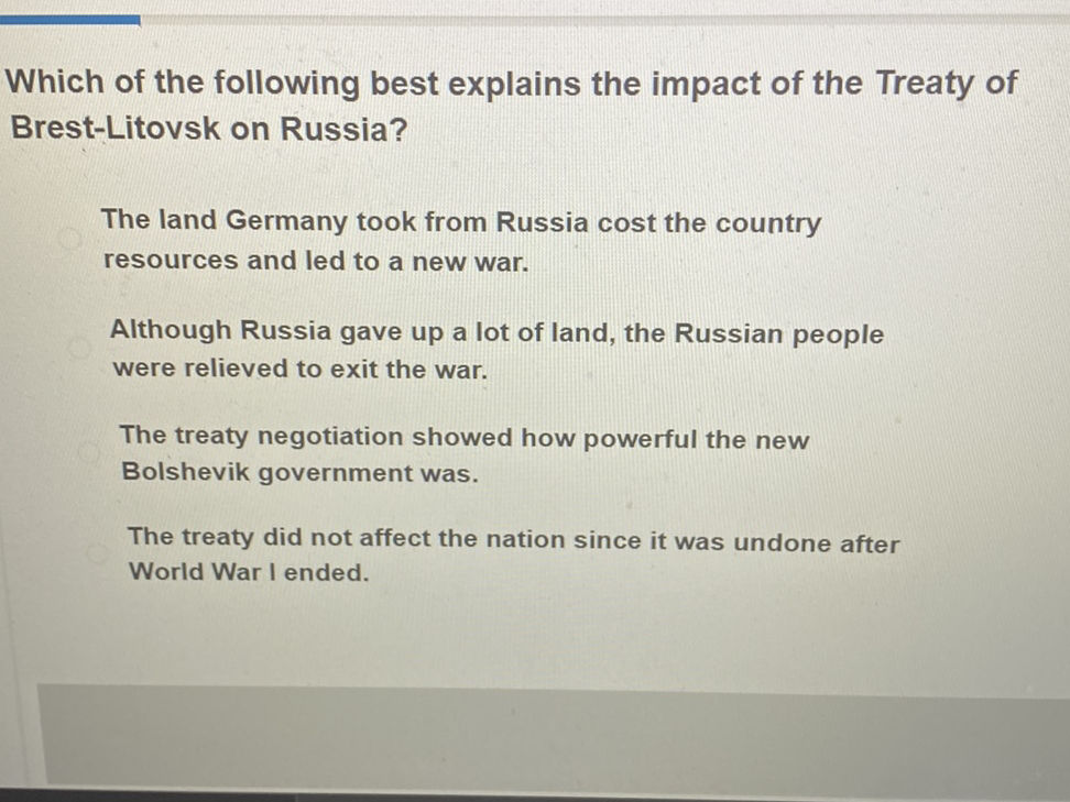 Which of the following best explains the | StudyX