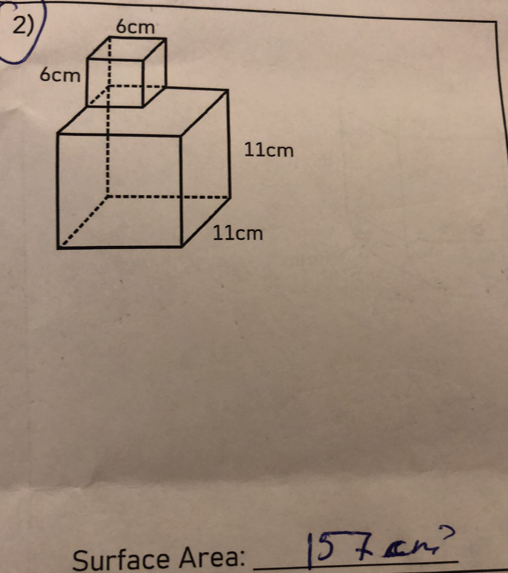 The image shows a composite 3D shape made of | StudyX
