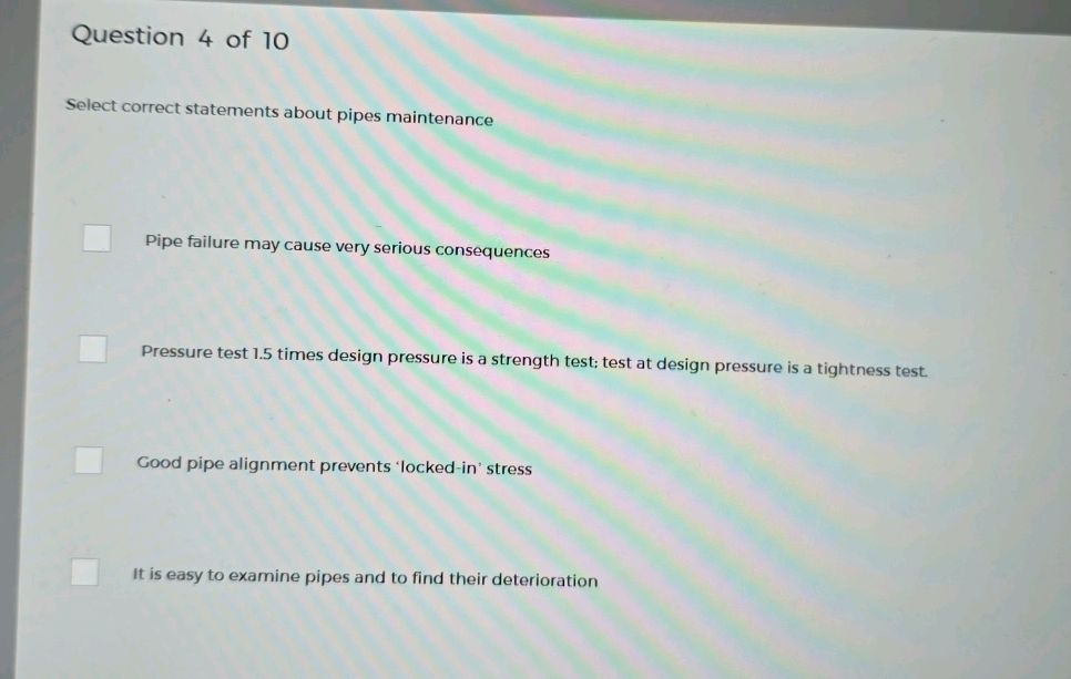 Question 4 of 10 Select correct statements | StudyX