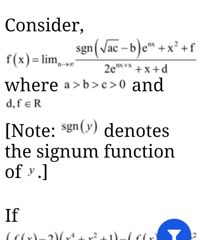 Consider, $f(x) = _{n } {sgn( {ac} - | StudyX