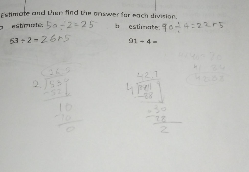 Estimate and then find the answer for each | StudyX