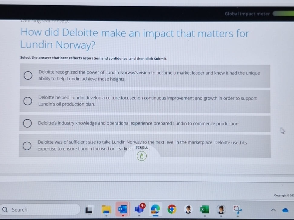 How did Deloitte make an impact that matters | StudyX