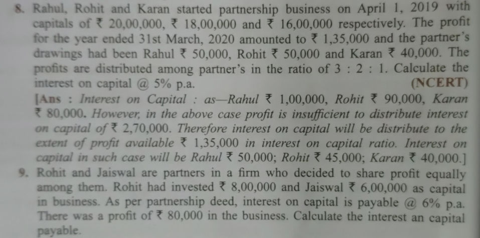 8. Rahul, Rohit and Karan started | StudyX