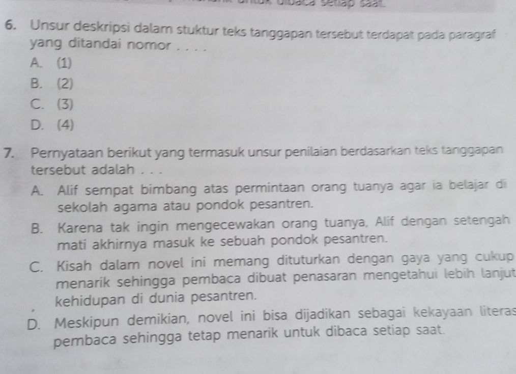 6. Unsur deskripsi dalam stuktur teks | StudyX