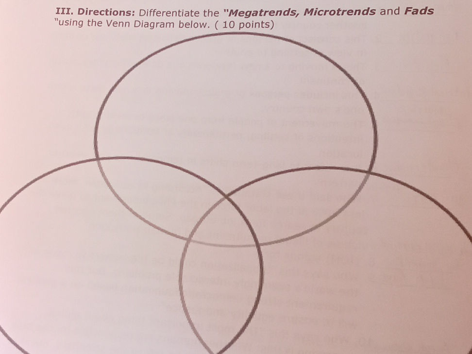 III. Directions: Differentiate the | StudyX
