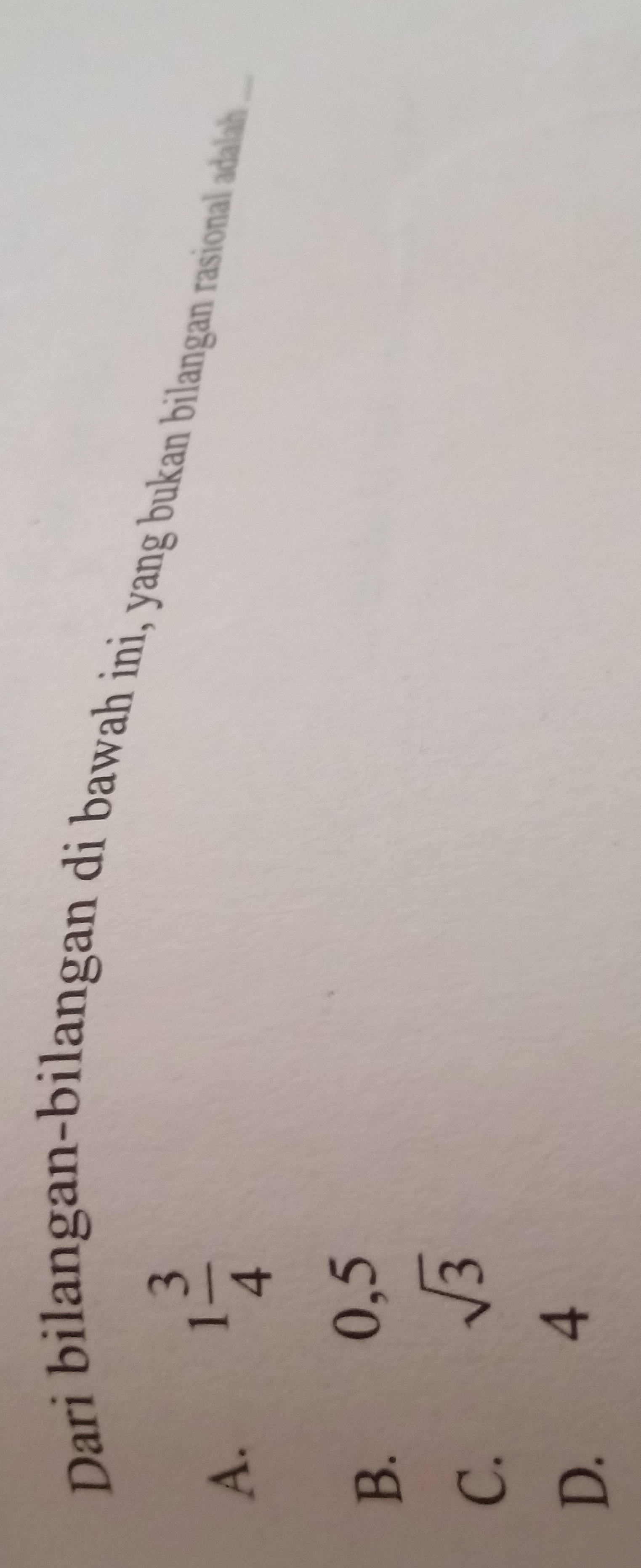 Dari bilangan-bilangan di bawah ini, yang | StudyX