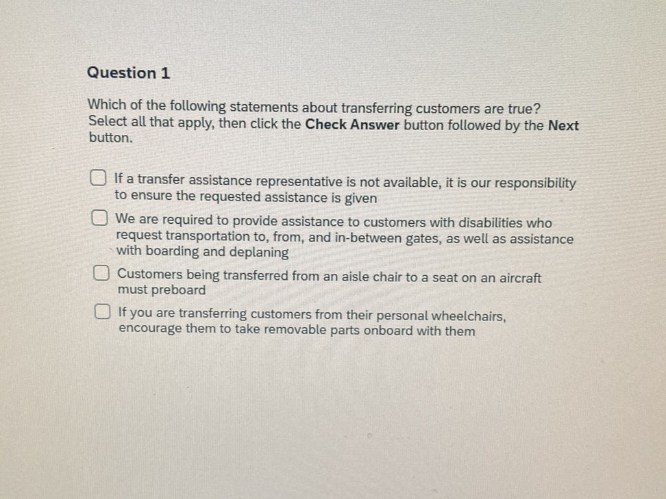 Question 1 Which of the following | StudyX