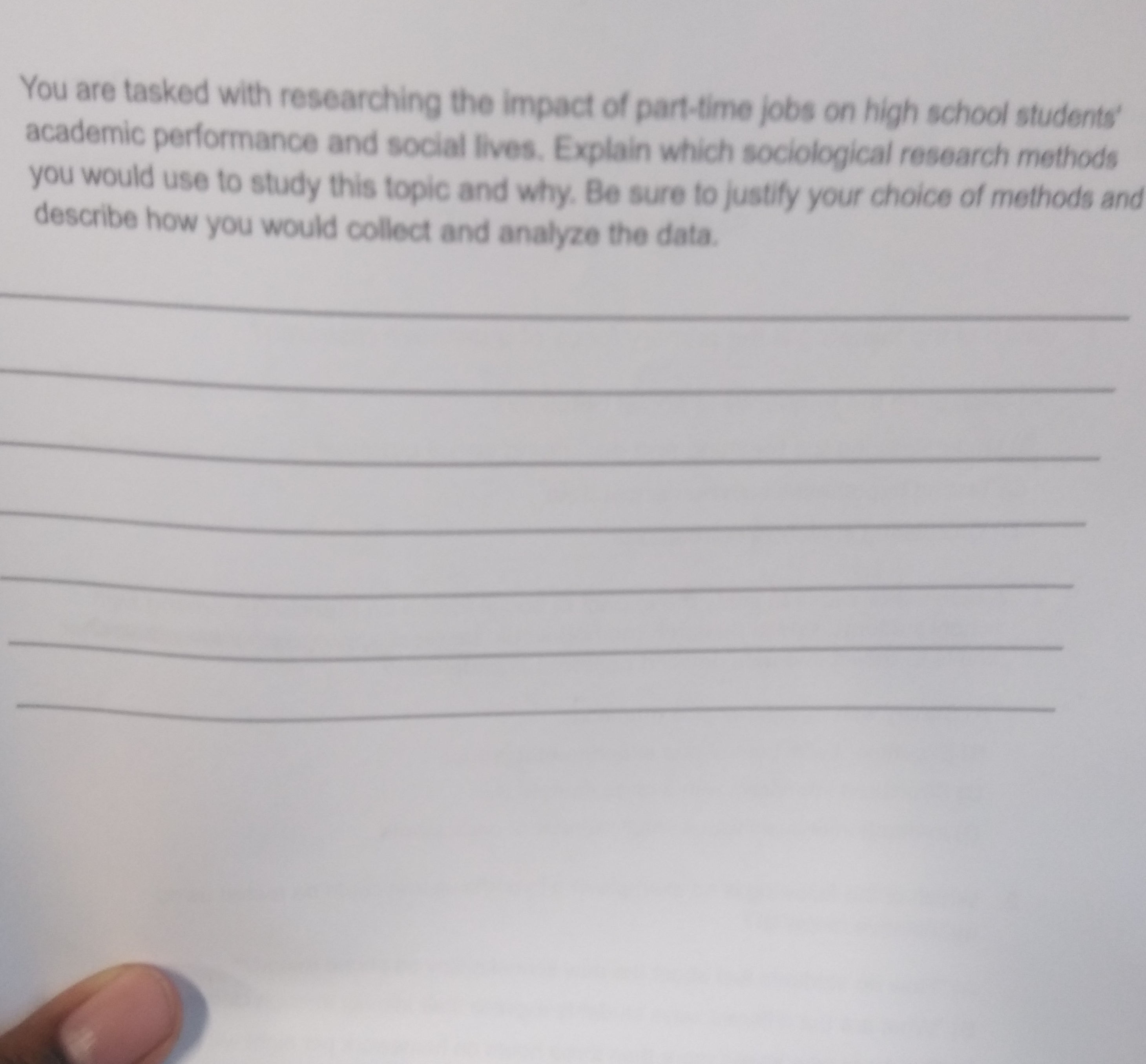 You are tasked with researching the impact | StudyX