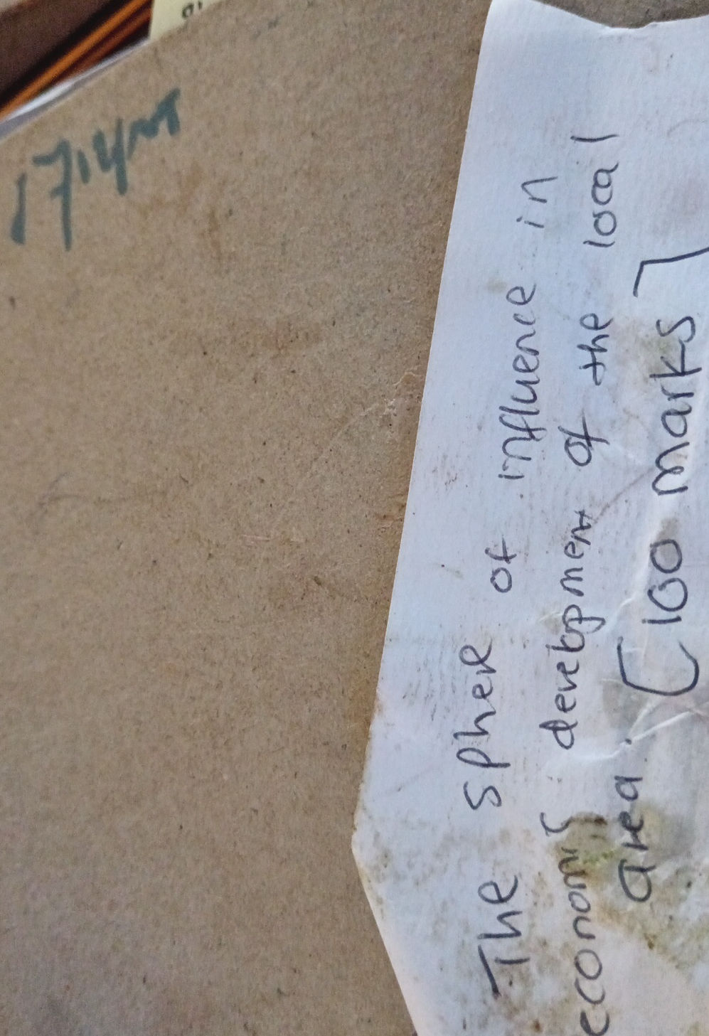 The sphere of influence in economic | StudyX