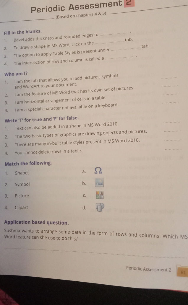 Fill in the blanks. 1. Bevel adds thickness | StudyX