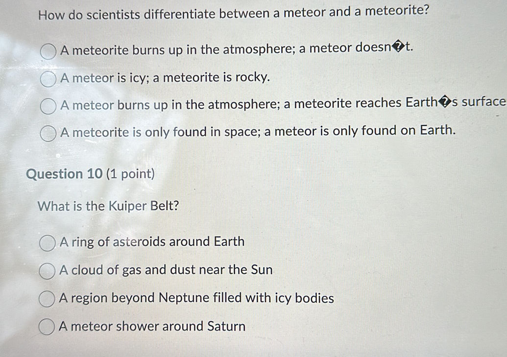 How do scientists differentiate between a | StudyX