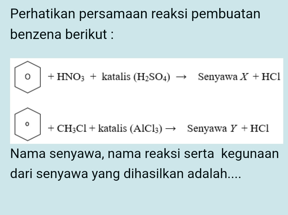 Perhatikan persamaan reaksi pembuatan | StudyX