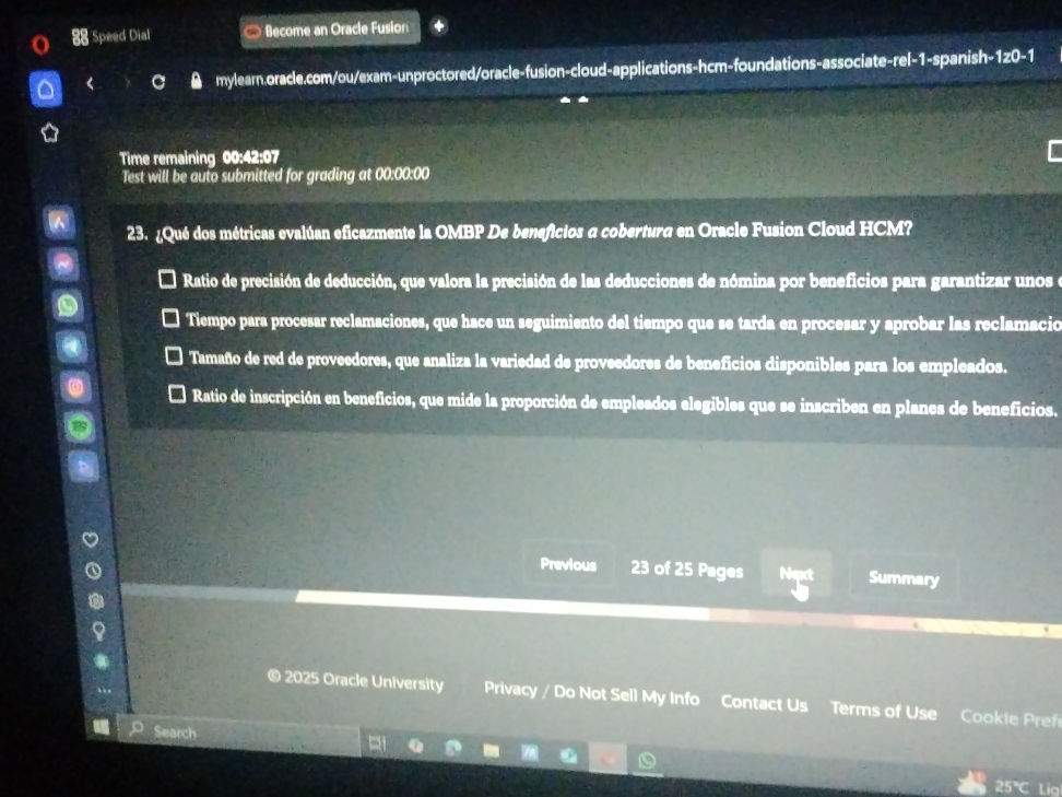 23. ¿Qué dos métricas evalúan eficazmente la | StudyX