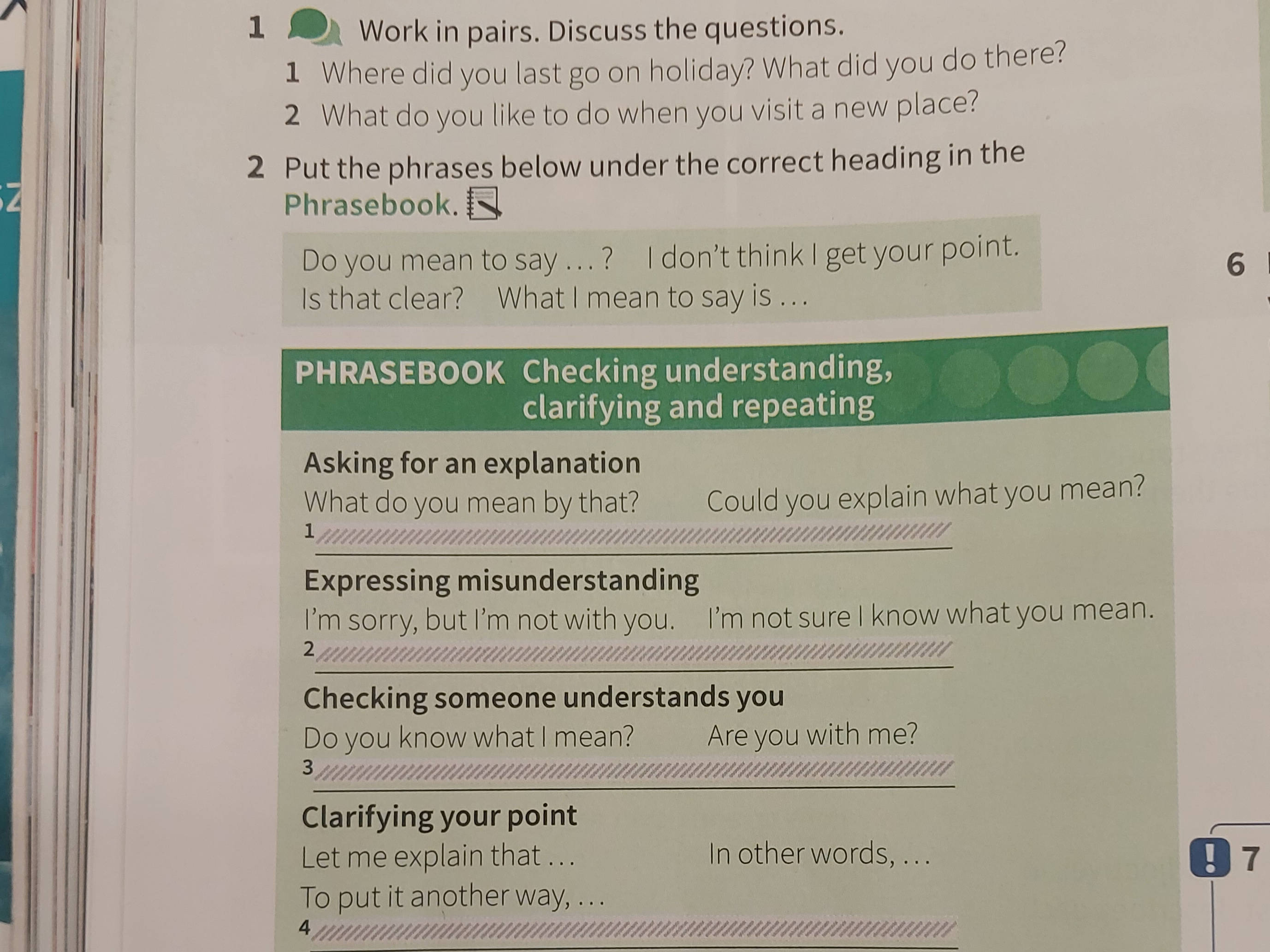 1 Work in pairs. Discuss the questions. 1 | StudyX
