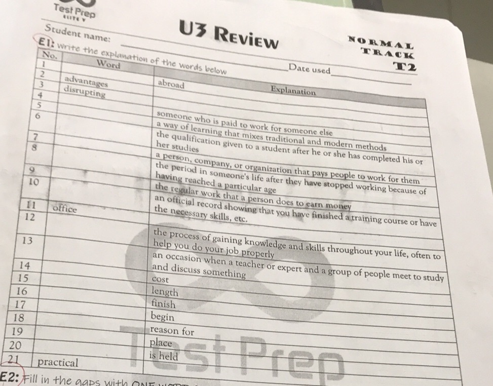 U3 Review NORMCL | StudyX