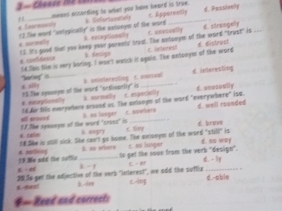 11. _______ means according to what you have | StudyX