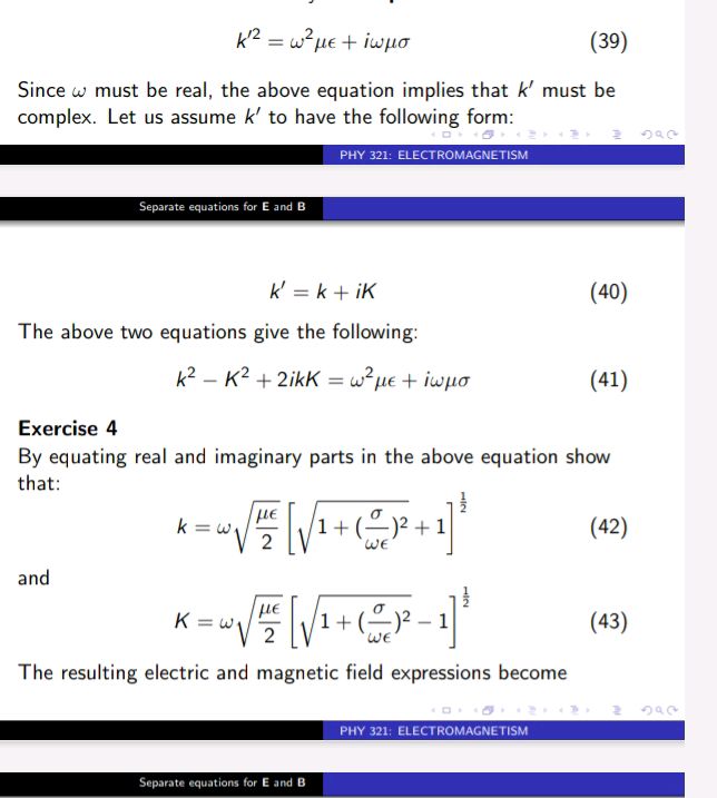 Exercise 4 By equating real and imaginary | StudyX
