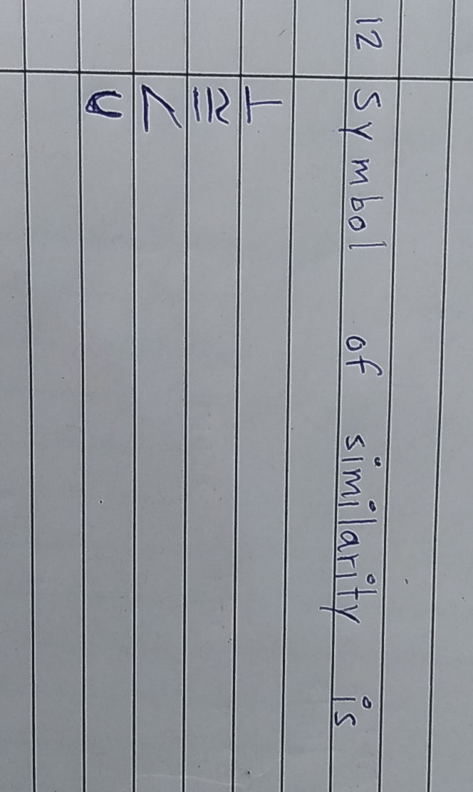 Symbol of Similarity | StudyX