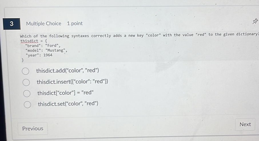 Which of the following syntaxes correctly | StudyX