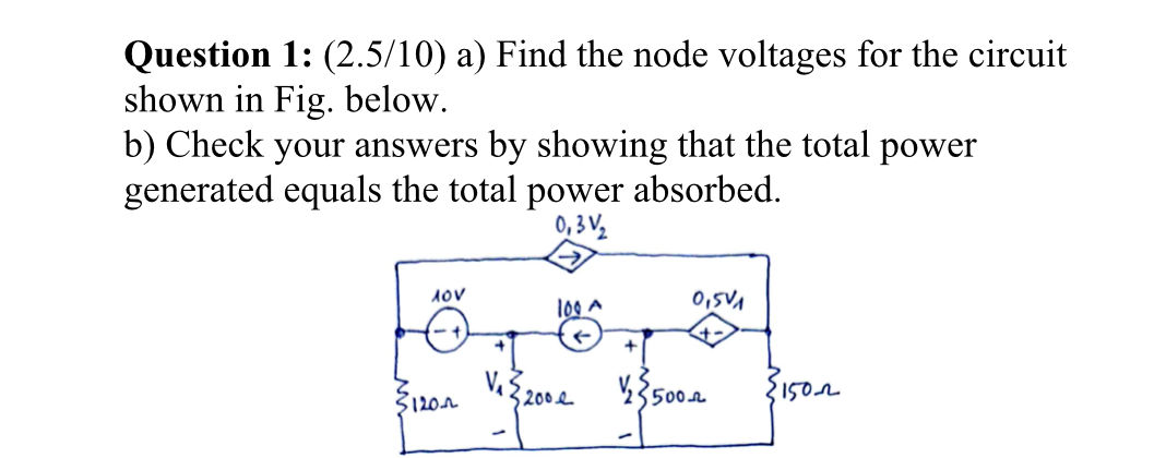 Question 1: (2.5/10) a) Find the node | StudyX