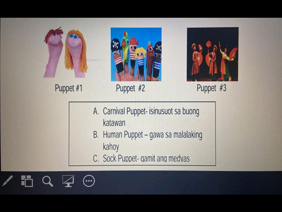 Puppet #1 Puppet #2 Puppet #3 A. Carnival | StudyX