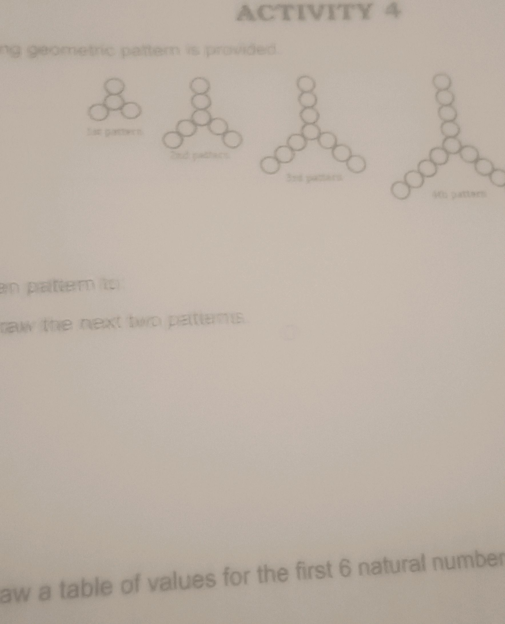 Given geometric pattern is provided. Draw | StudyX