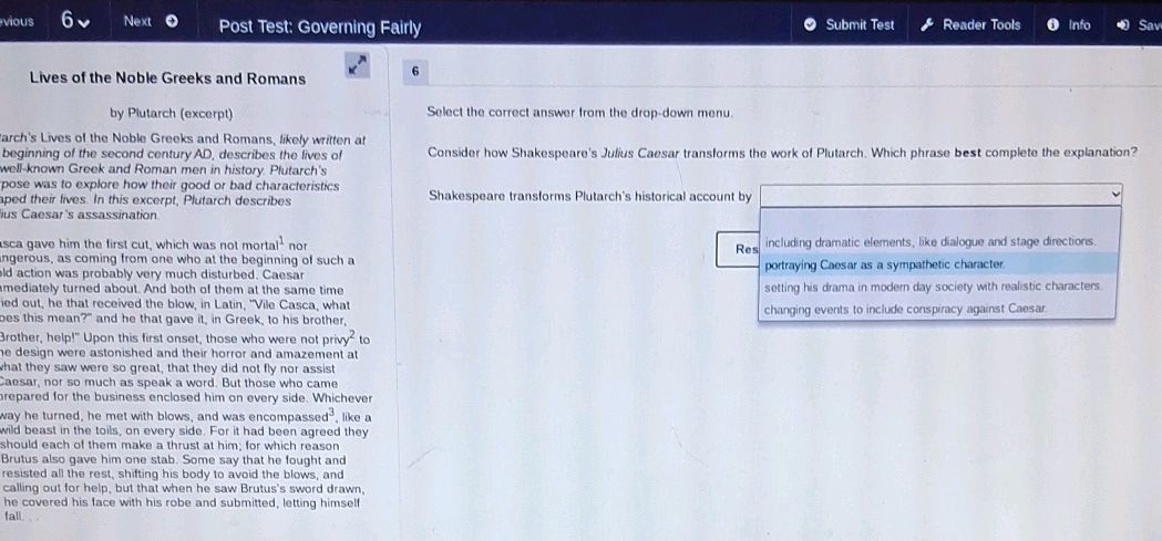 Select the correct answer from the drop-down | StudyX