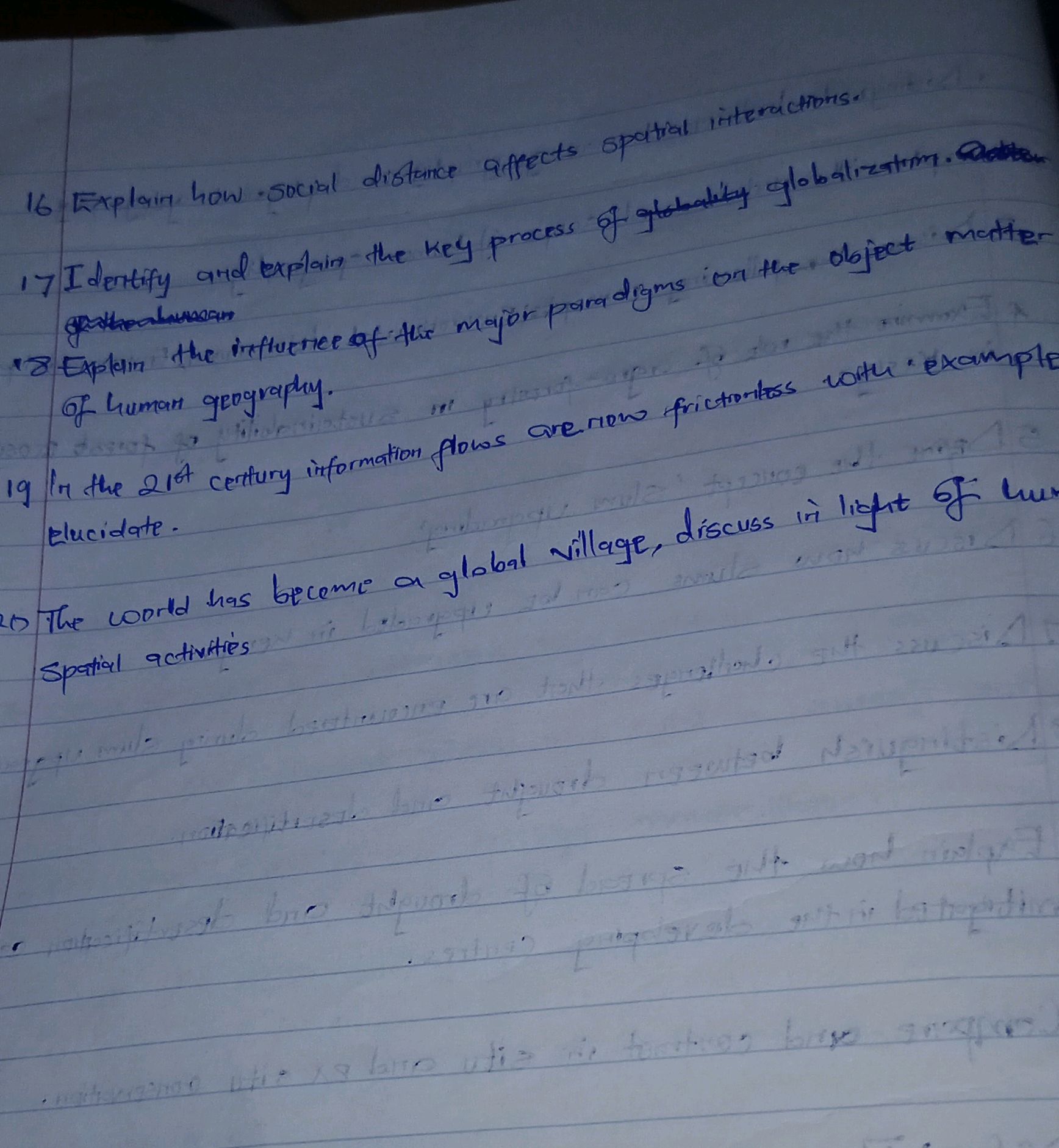 16 Explain how social distance affects | StudyX