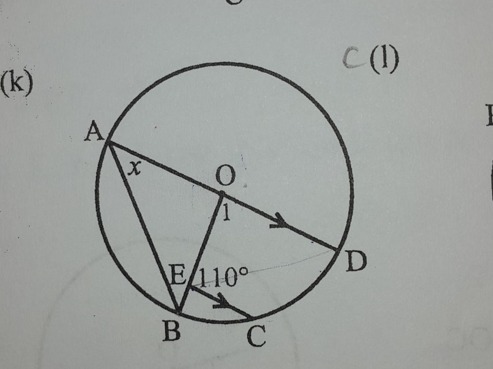 The image shows a circle with several | StudyX
