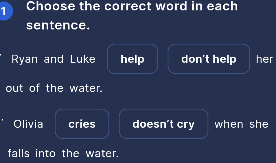 Choose the correct word in each sentence. | StudyX