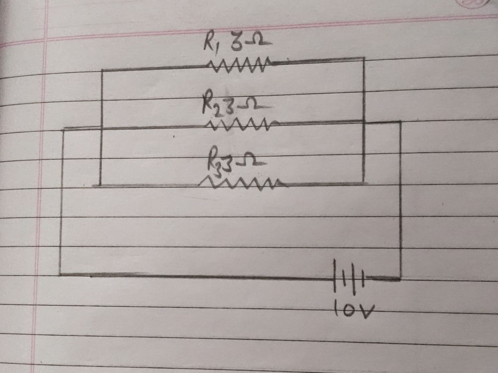 A circuit diagram is shown with three | StudyX