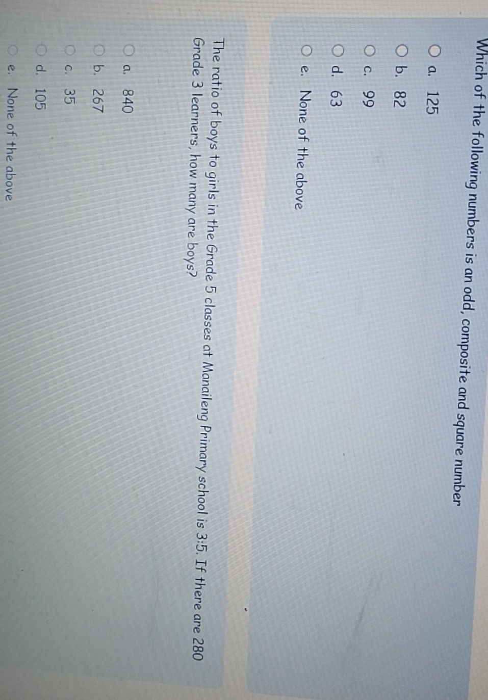 Which of the following numbers is an odd, | StudyX