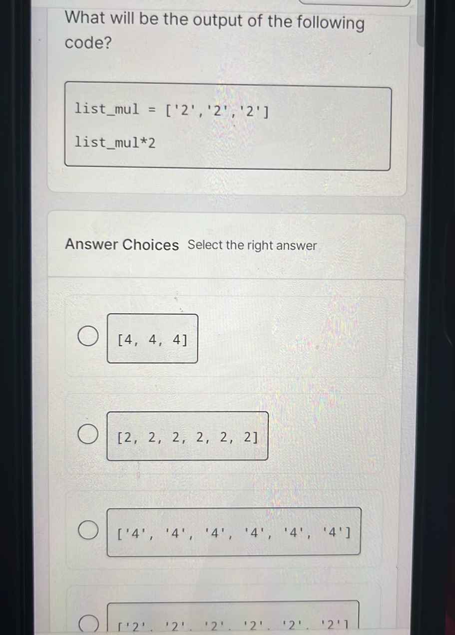 What will be the output of the following | StudyX