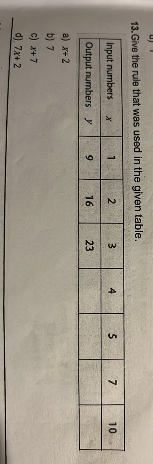 13. Give the rule that was used in the given | StudyX