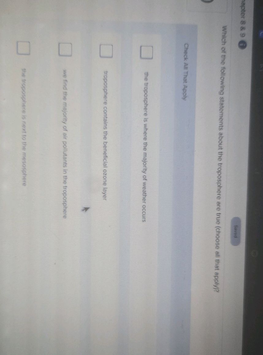 Which of the following statements about the | StudyX