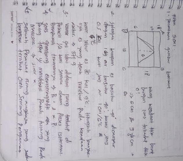 1. Perhatikan gambar berikut ``` A | | StudyX