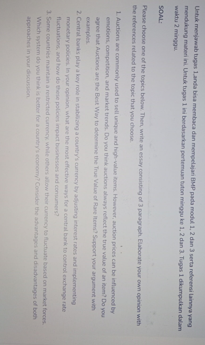 Untuk menjawab tugas 1,anda bisa membaca dan | StudyX