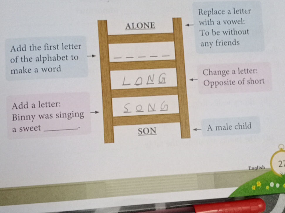 Add the first letter of the alphabet to make | StudyX