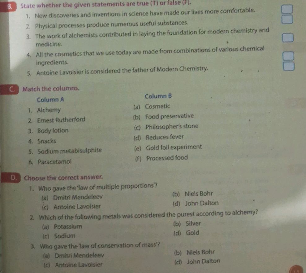 3. State whether the given statements are | StudyX