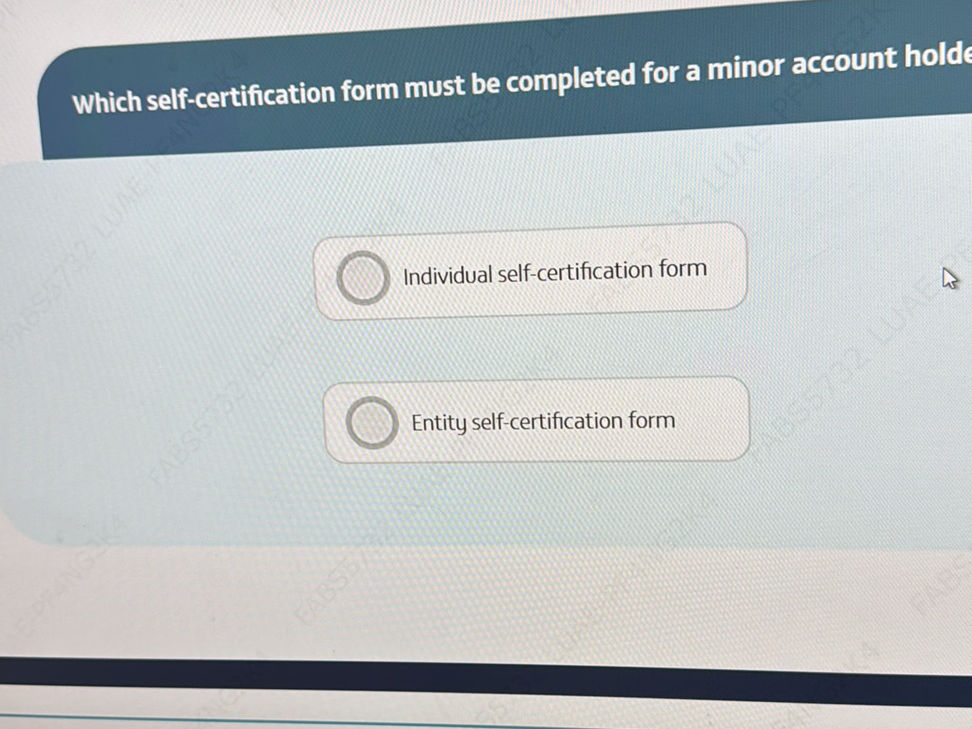 Which self-certification form must be | StudyX