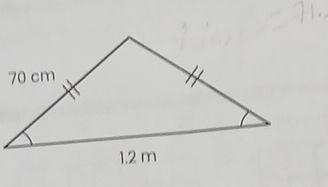 The image shows a triangle with sides | StudyX